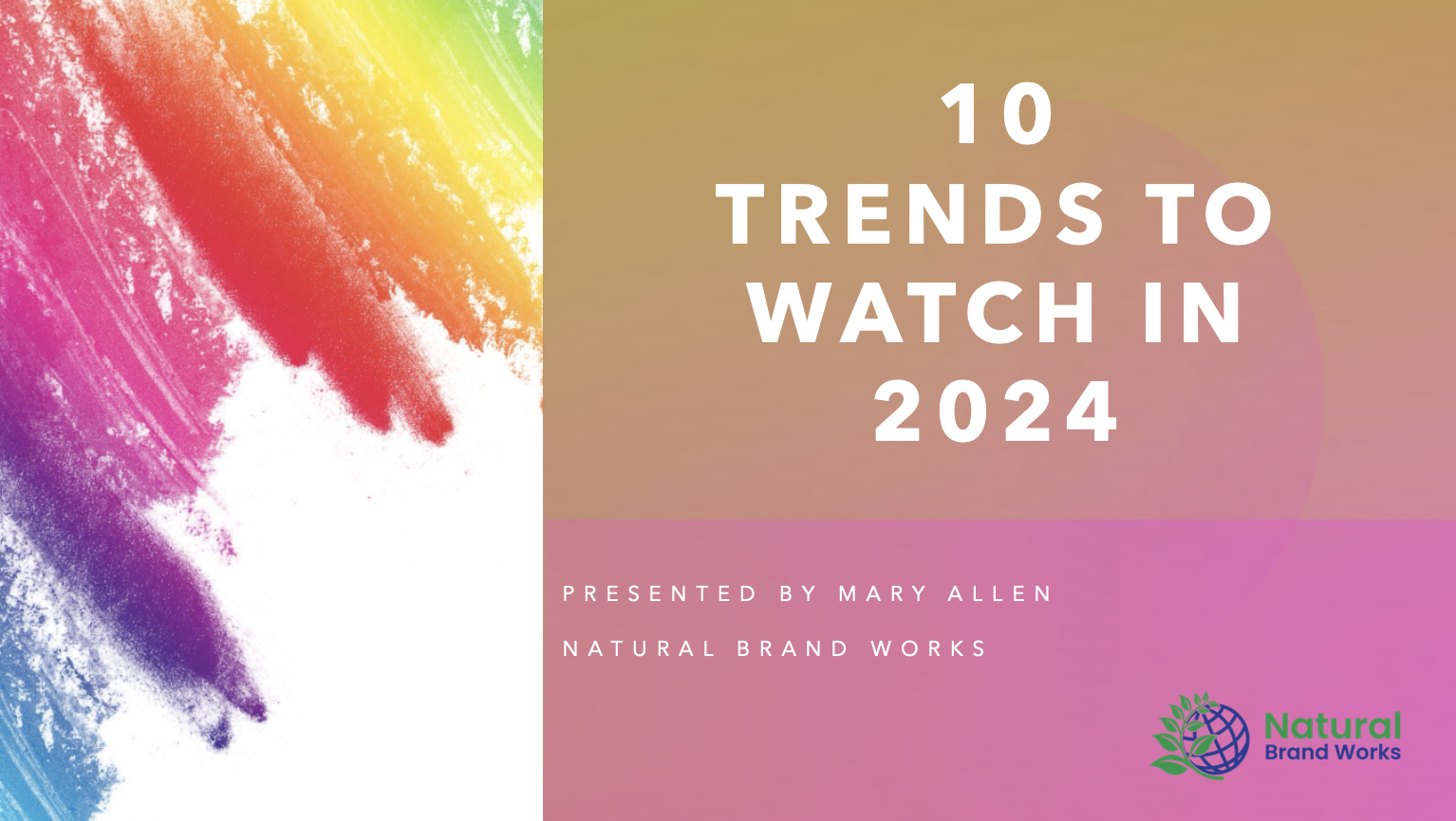 Ten Trends to Watch in 2024 - Natural Brand Works LLC